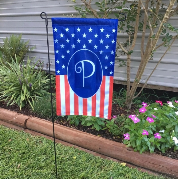 Savvy Flags | Other | Monogrammed Small Garden American Flag | Poshmark